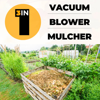 Lazy-Leaf Electric Garden Leaf Blower / Vacuum / Shredder / Mulcher ...