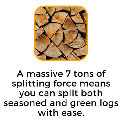 Lazy-Log Electric Log Splitter - 5 Ton 520mm Log - Heavy Duty Hydraulic ...