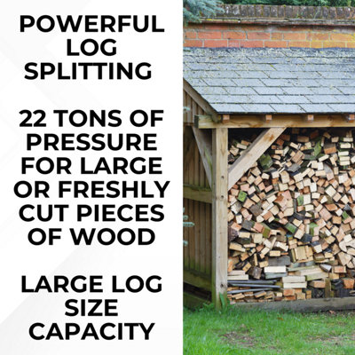 Lazy-Log Hydraulic Log Splitter 22 Ton - Heavy Duty - Trailer Mounted ...