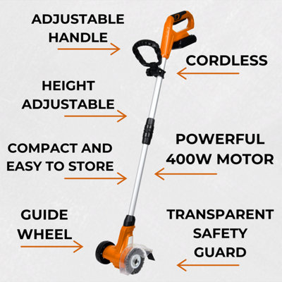 Lazy-Weeder Cordless Weed Remover Brush Tool - Moss Patio Block Paving ...