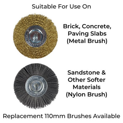 Lazy-Weeder Electric Weed Sweeper Brush - Patio Block Paving Cleaner ...