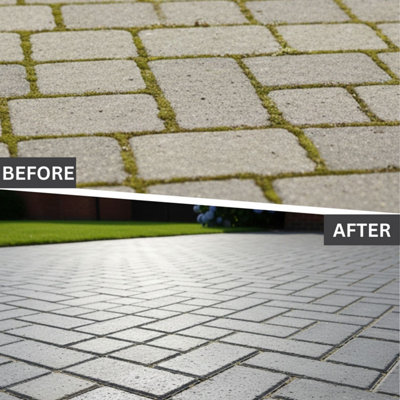 Lazy-Weeder Electric Weed Sweeper Brush - Patio Block Paving Cleaner ...