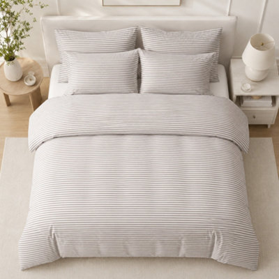 Lazzaro Super King Duvet Set Luxury Brushed Microfiber Super King Duvet ...