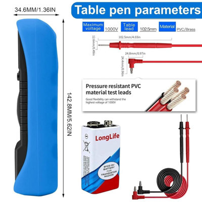 LCD Digital Multimeter, AC/DC Voltmeter Ammeter, Ohm Circuit Tester ...