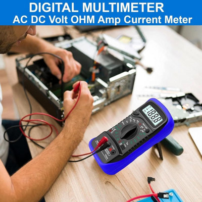 LCD Digital Multimeter, AC/DC Voltmeter Ammeter, Ohm Circuit Tester ...
