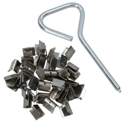 LEAD FLASHING KIT APPLICATOR FIXING TOOL & CLIPS 50 PACK HOUSE WALL ROOFING