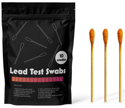 Lead Test Kit - 10 x Instant Testing Swabs for Lead (inc Lead Paint)