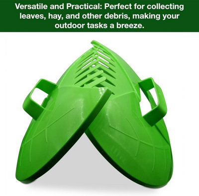 Leaf Rake & Grass Rake Set-Durable Plastic Hand Rake Garden Tool ...