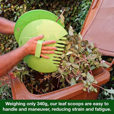 Leaf Rake & Grass Rake Set-Durable Plastic Hand Rake Garden Tool ...