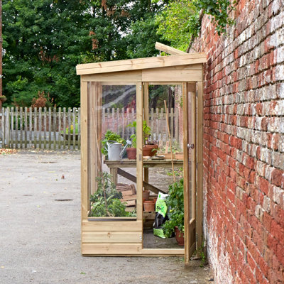 Lean To Green House 4 x 6 Open Back