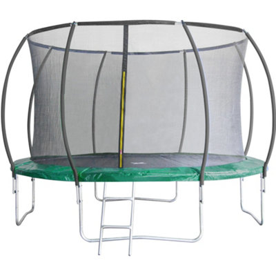 Leapfrog 12FT or 366cm Round Outdoor Trampoline with Green Padding ...