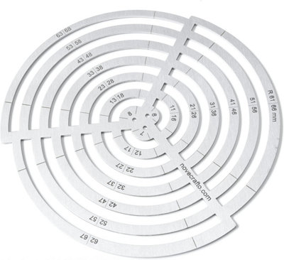 Leather Corner And Circle Cutting Template Guide Leathercraft Tool For Leather Works - Made Out ...