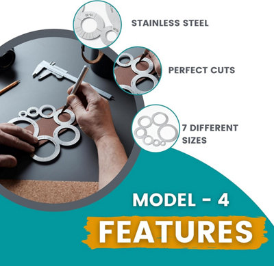 Leather Corner And Circle Cutting Template Guide Leathercraft Tool For ...