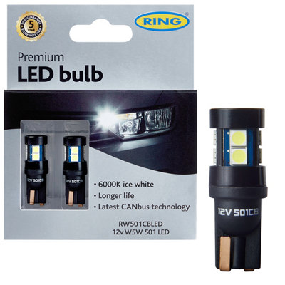 LED 501 Capless Bulbs CANbus Technology T10 Side Light Interior Number Plate Pure White