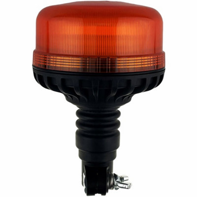 LED Amber Flashing Compact Light Beacon Flexi Din 12v/24v