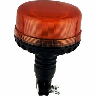 LED Amber Flashing Compact Light Beacon Flexi Din 12v/24v
