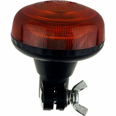 LED Amber Flashing Economy Micro Beacon Din 12v/24v