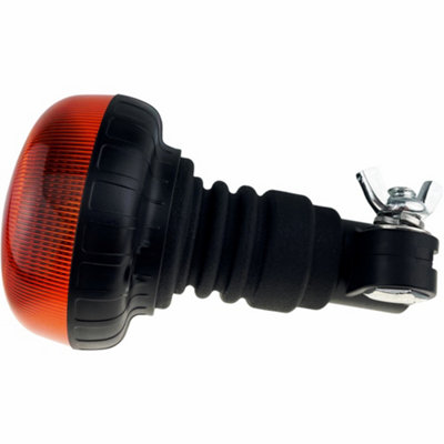 LED Amber Flashing Economy Micro Beacon Flexi Din 12v/24v