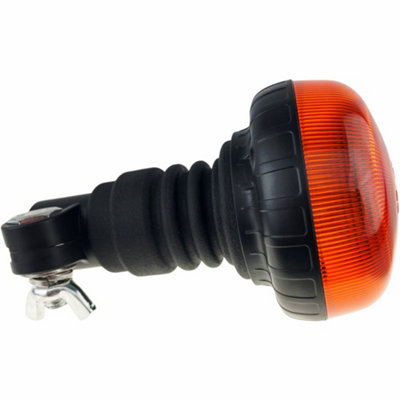 LED Amber Flashing Economy Micro Beacon Flexi Din 12v/24v