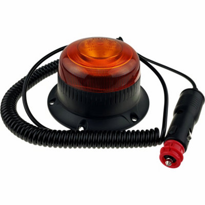 LED Amber Flashing Economy Micro Beacon Magnetic 12v/24v