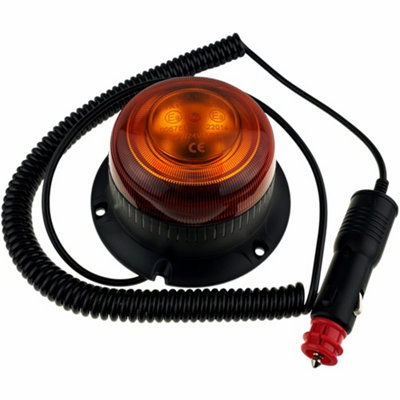 LED Amber Flashing Economy Micro Beacon Magnetic 12v/24v