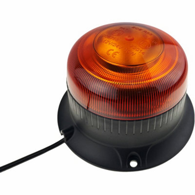 LED Amber Flashing Economy Micro Beacon Magnetic 12v/24v