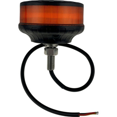 LED Amber Flashing Micro Light Beacon Bolt On 12v/24v