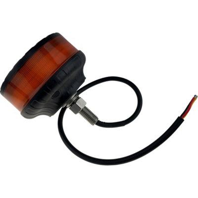 LED Amber Flashing Micro Light Beacon Bolt On 12v/24v