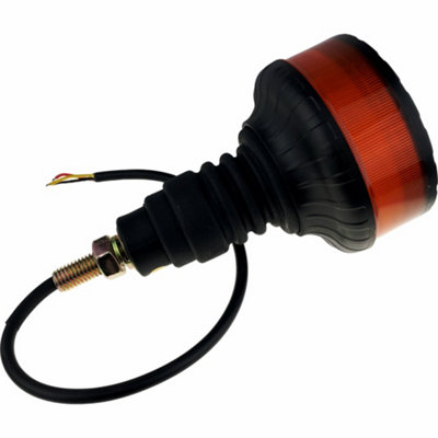 LED Amber Flashing Micro Light Beacon Flexi Bolt On 12v/24v