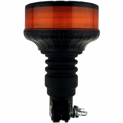 LED Amber Flashing Micro Light Beacon Flexi Din 12v/24v