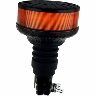 LED Amber Flashing Micro Light Beacon Flexi Din 12v/24v