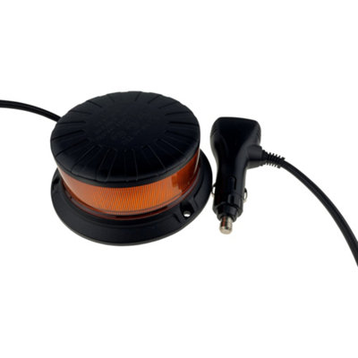 LED Amber Flashing Micro Light Beacon Magnetic 12v/24v