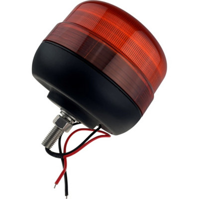 LED Amber Flashing Standard Light Beacon Bolt On 12v/24v