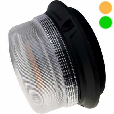 LED Amber Green Seatbelt Dual Colour Light Beacon Magnetic 12v/24v