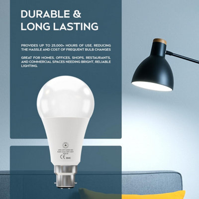 LED Bayonet GLS A95 22W (100W Equivalent) Non-dimmable Cool White 6400K ...