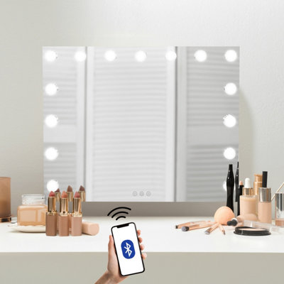 LED Bluetooth Mirror - 58 x 46cm
