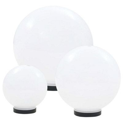 LED Bowl Lamp Set 3 Pieces Spherical 20/30/40 cm For Gardens, Patios ...