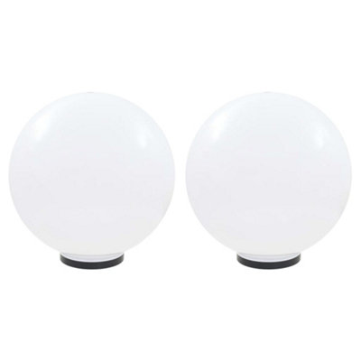 LED Bowl Lamps 2 pcs Spherical 50 cm For Gardens, Patios, Paths and Yards