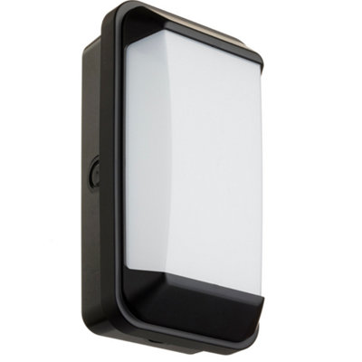 LED Bulkhead Exterior Lighting 5W IP65 Opal & Trim 4000K | DIY at B&Q