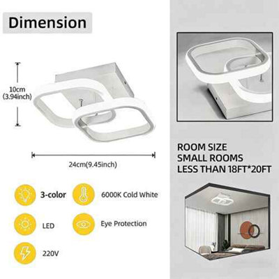 LED Ceiling Light Chandelier, Modern Lighting for Living Room, Bedroom