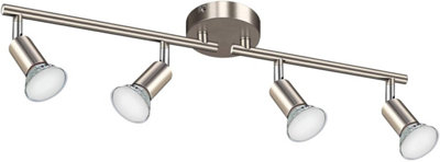 LED Ceiling Light Rotatable, 4 Way Adjustable Modern Ceiling Spotlights ...