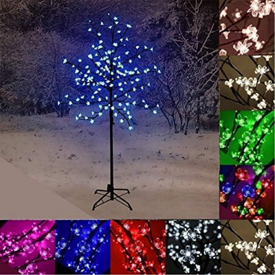 LED Cherry Blossom Tree Christmas Lights Multi-Function Indoor/Outdoor ...
