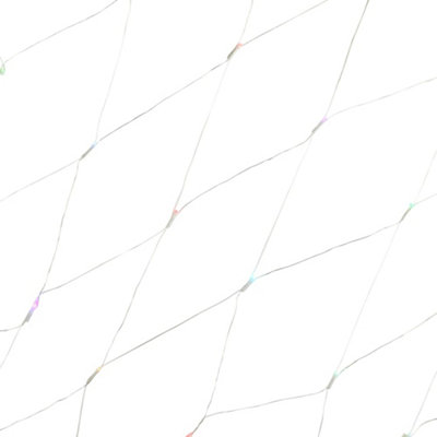 LED Christmas Net String Plug In Fairy Lights Multi-Coloured
