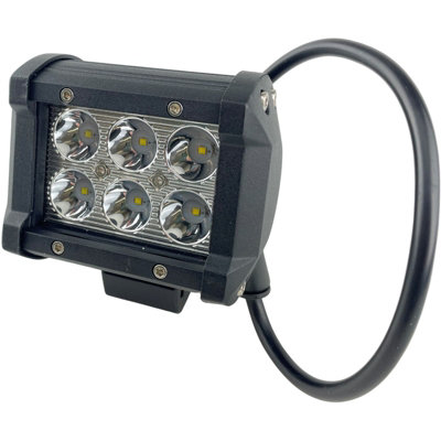 LED Clear Flashing Work Light Bolt On 12v/24v