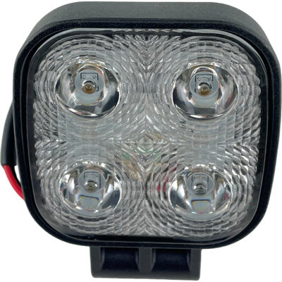 LED Clear Flashing Work Light Bolt On 12v/24v