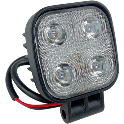 LED Clear Flashing Work Light Bolt On 12v/24v