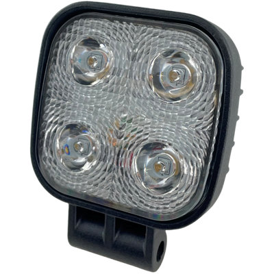 LED Clear Flashing Work Light Bolt On 12v/24v