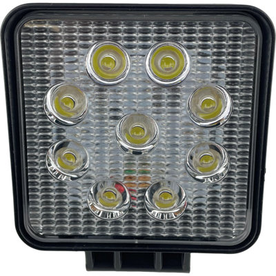 LED Clear Flashing Work Light Bolt On 12v/24v