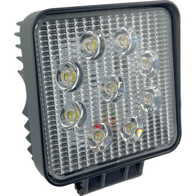 LED Clear Flashing Work Light Bolt On 12v/24v