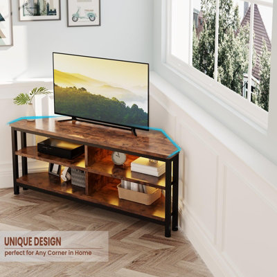 Industrial corner tv cabinet store